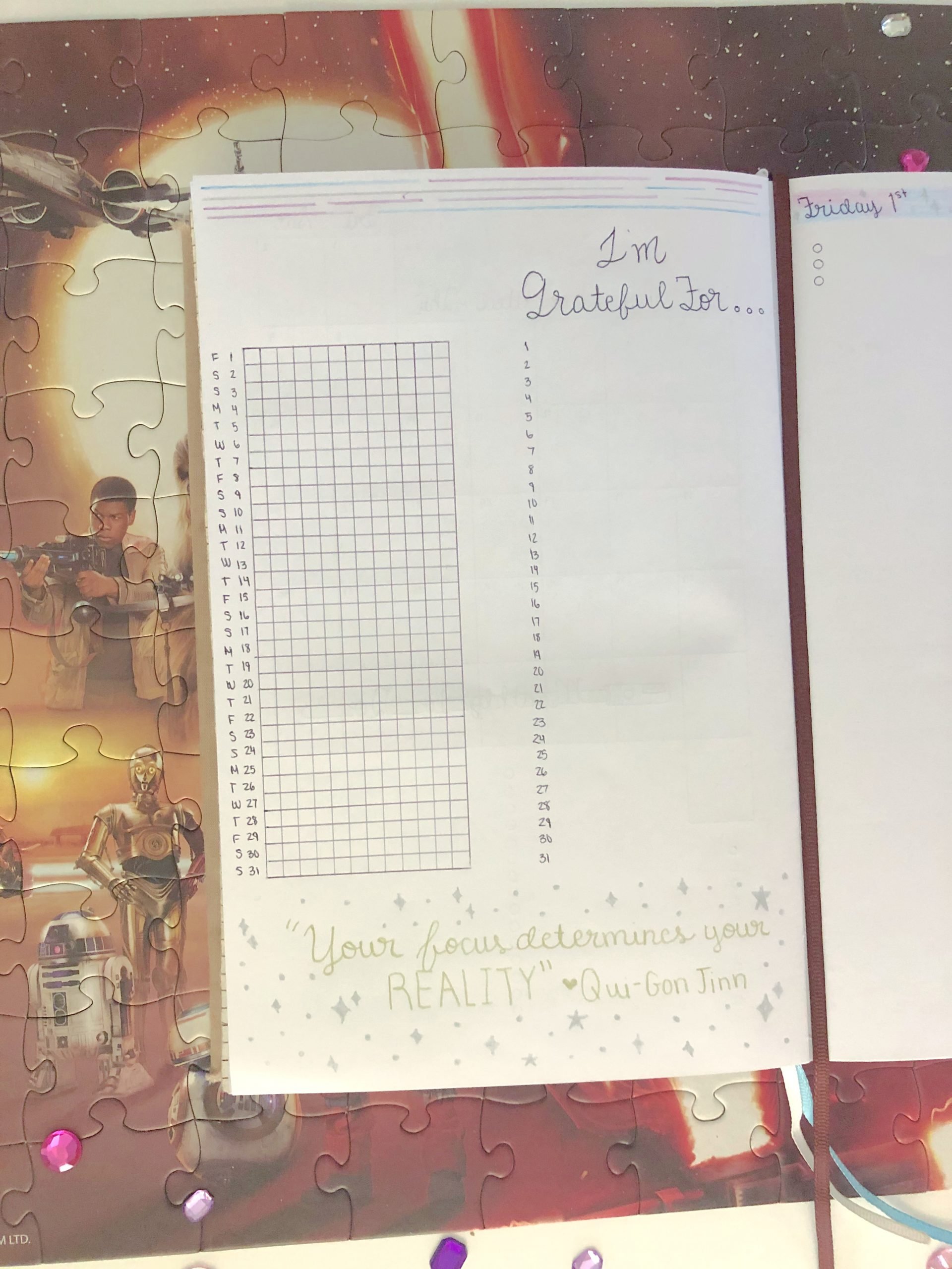 May 2020 Star Wars Bullet Journal Setup | Be Yourself Studios